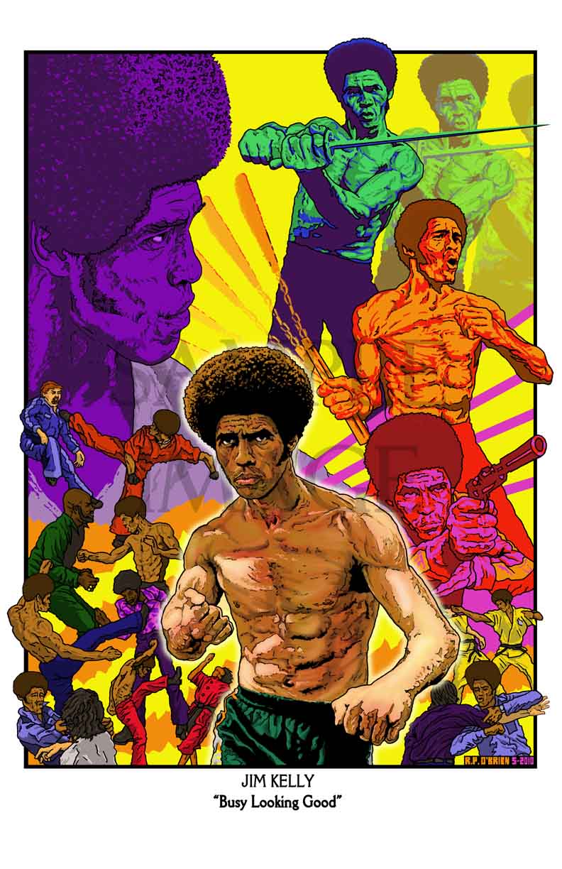 JIM KELLY - "BUSY LOOKING GOOD" 24x36” Limited Edition Poster of 50 ...