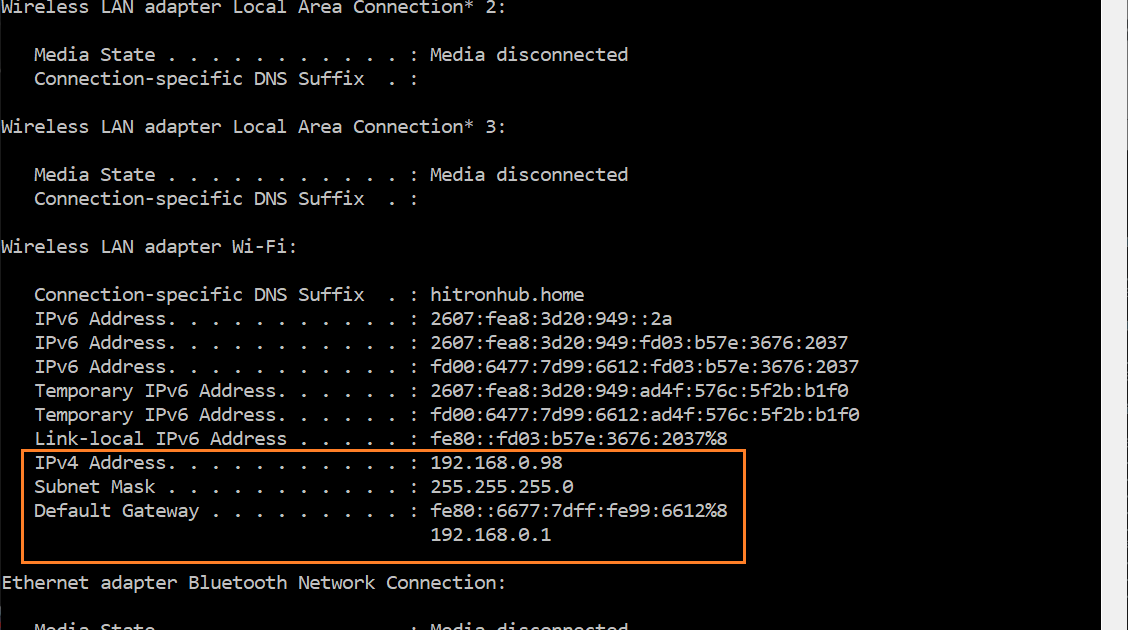 How to view internet protocol Address on a Networked computer.