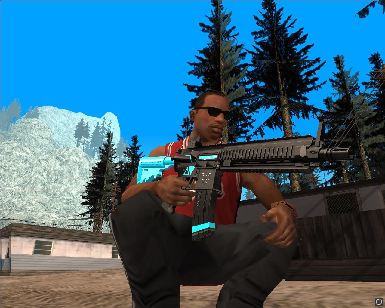 BLUELINE Weapon Pack ~ GTA SA Mods