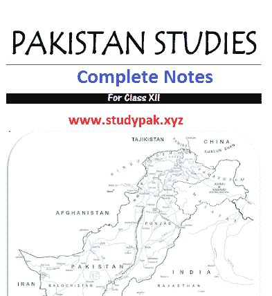 2nd year Pak study Notes for Sindh Boards - Zahid Notes