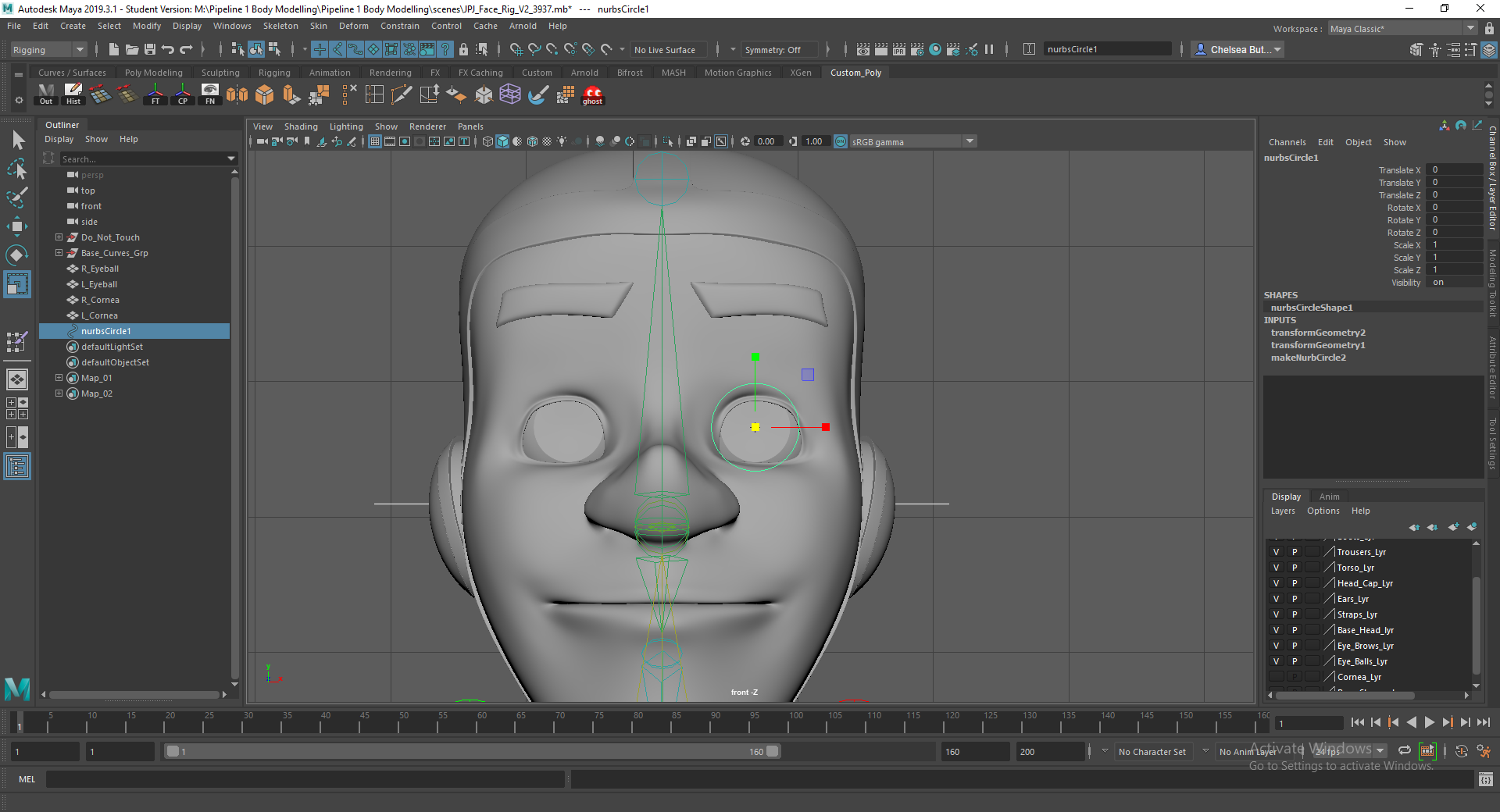 Toolkit 2: Maya - Pipeline 1 Facial Rigging Part 1 - Creating Head ...