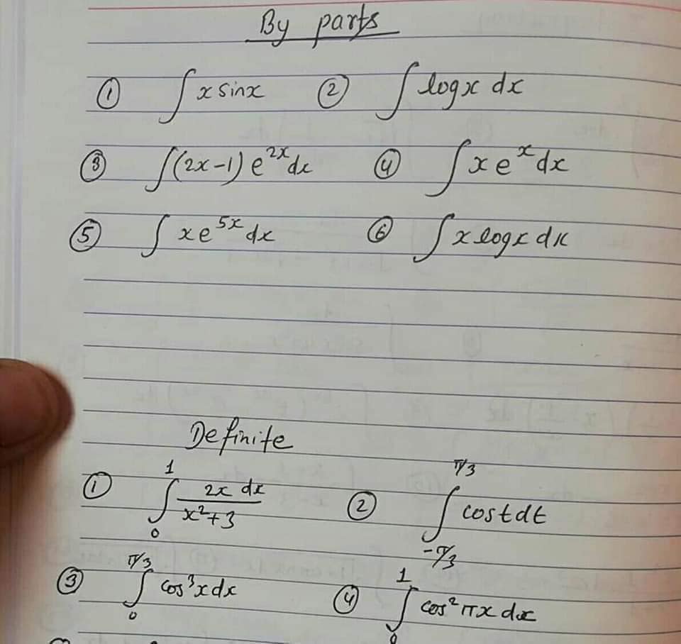 Class 11(Math Important Questions) - Questions and solutions