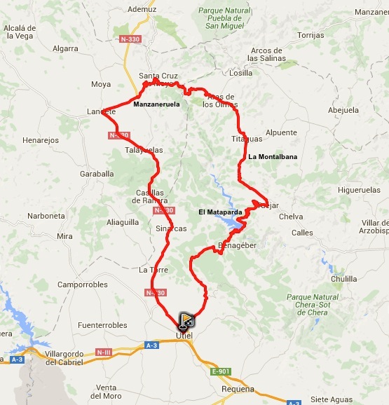 El Delfinario: UTIEL - TUÉJAR - SANTA CRUZ DE MOYA - LANDETE - UTIEL