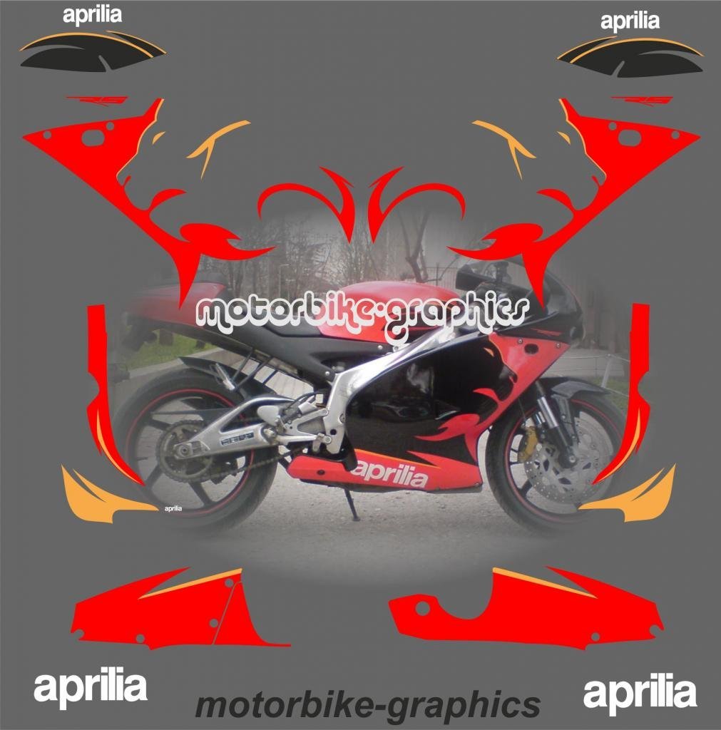 APRILIA RS 125 : Aprilia RS 125 Sticker decal kits