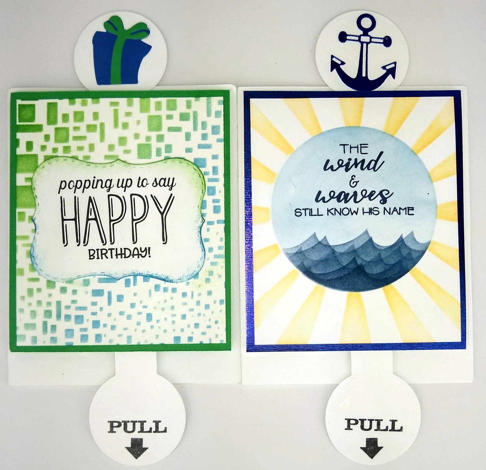 Pull and Push Card - Creek Bank Creations