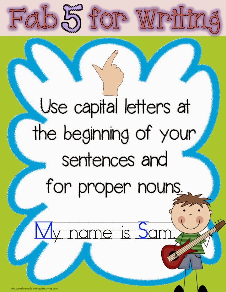 Fab 5 for Writing...New Additions! | Mrs. Lirette's Learning Detectives ...