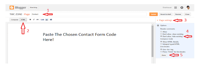 How to add Stylish Contact Us form in Blogger using with HTML and CSS ...