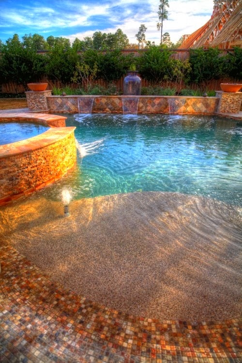 Beach Inspired Pool ~ Photos Hub