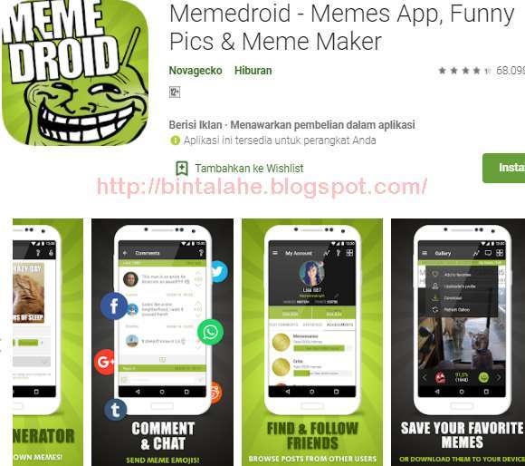 5 Aplikasi Generator Meme Terbaik Untuk Android - Ninna Wiends