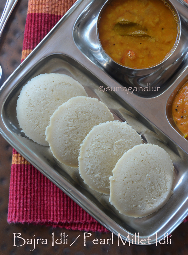 Veggie Platter: A - Z Idli Series ~ B for Bajra Flour Idlis