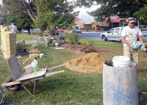 Tribute wall nears completion - New Norfolk News