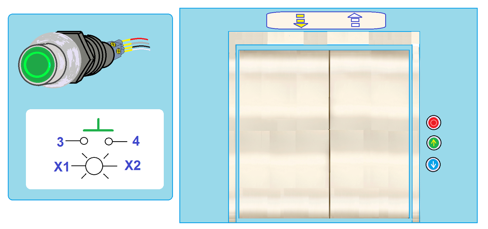 coparoman: Botón pulsador con luz piloto
