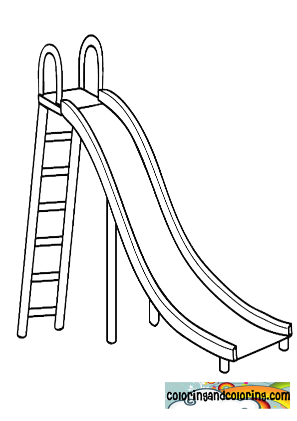 Coloring Pages Water Slide Coloring Pages
