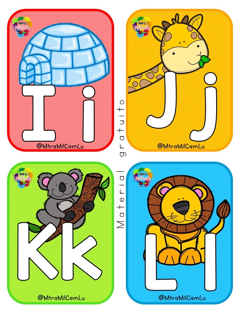 Tarjetas Didácticas del Abecedario | Mundo de Rukkia