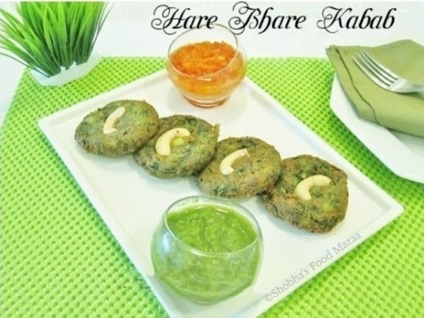 Shobha's Food Mazaa: HARE BHARE KABAB