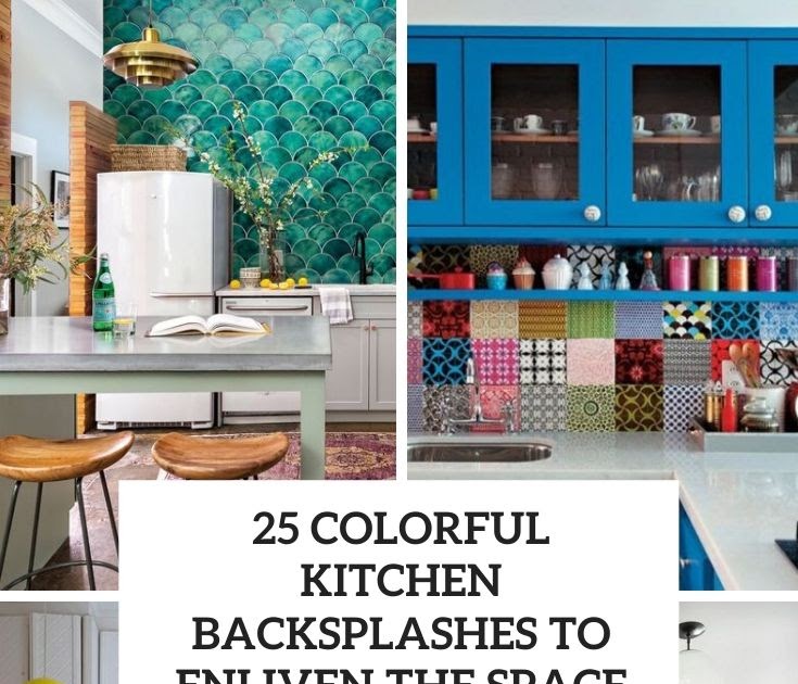 Colorful Backsplash Tiles - Classic House