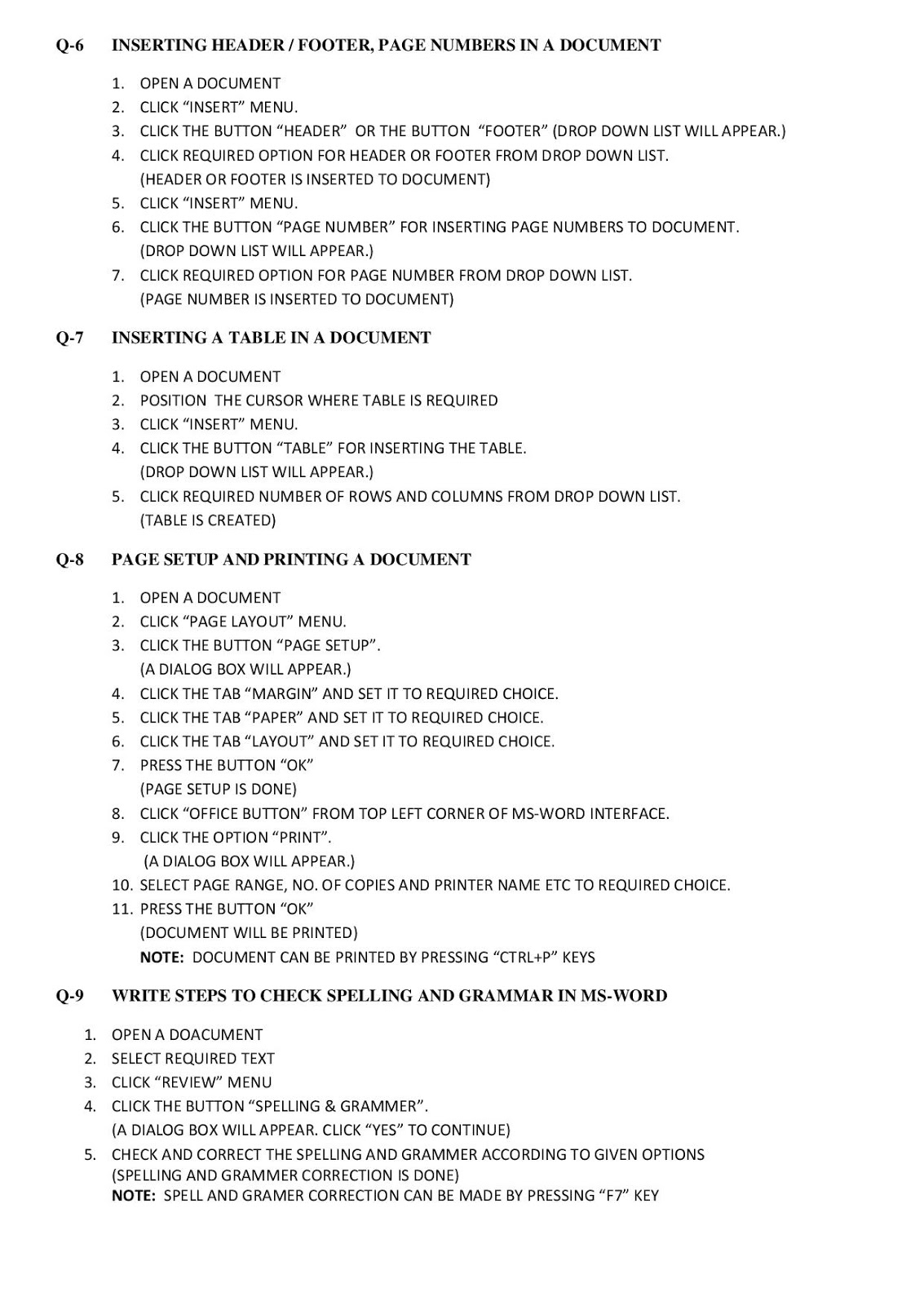 LIST OF COMPLETE PRACTICAL OF COMPUTER SCIENCE 10TH CLASS FOR 2019 ...