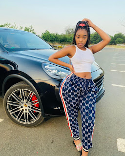 Photos of Andiswa Selepe car pose