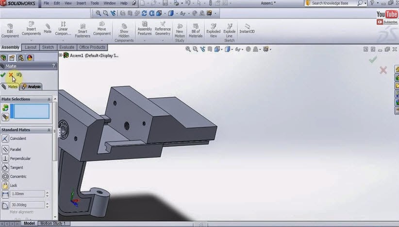How to create Mechanical Clamp Vise With Download Link in Solidworks ...