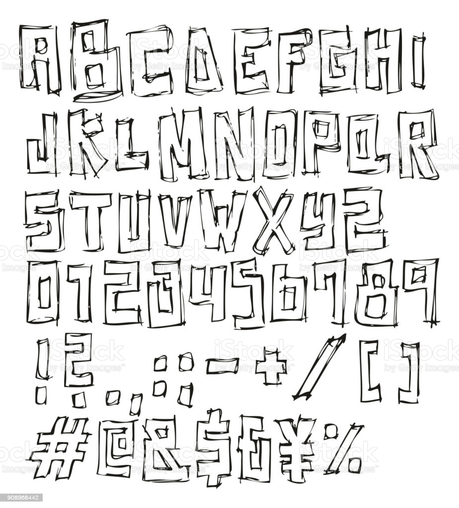 Block Letters And Numbers Font - Letter Format