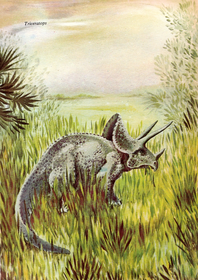 Love in the Time of Chasmosaurs: Vintage Dinosaur Art: Dinosaurs and ...