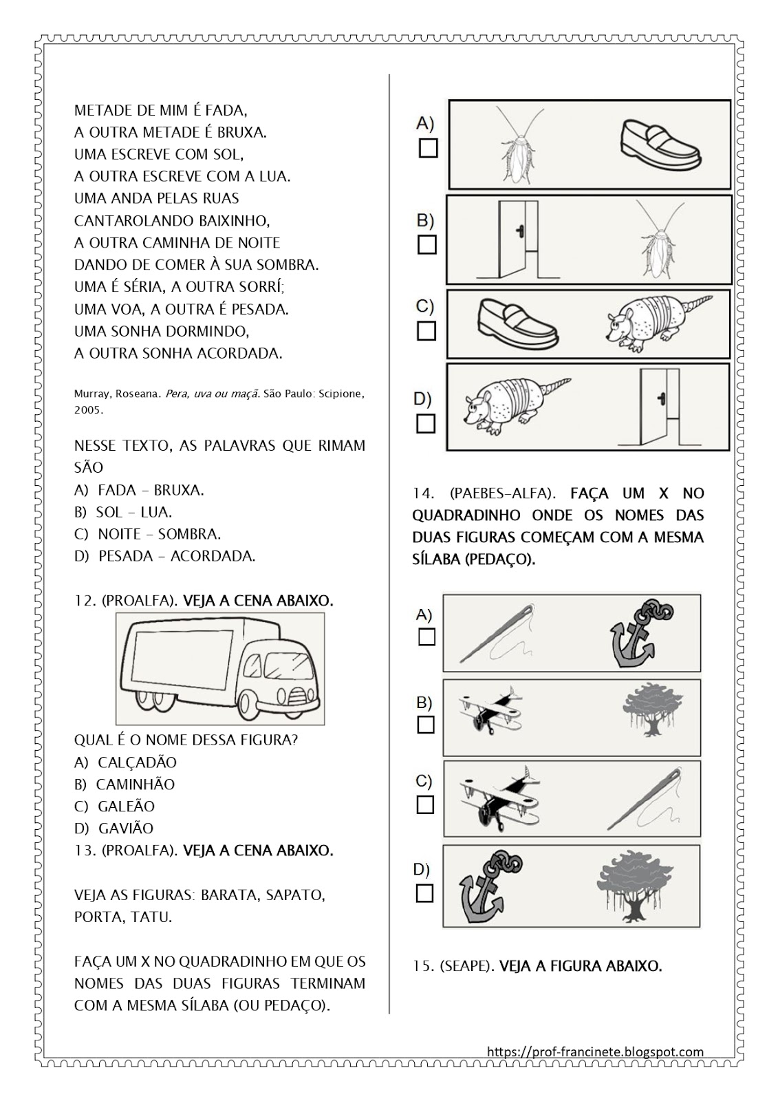 Atividades Com Descritores 2 Ano Portugues - FDPLEARN