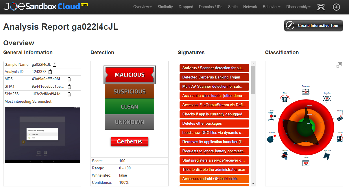 Deep Malware Analysis - Joe Sandbox v30 - Red Diamond