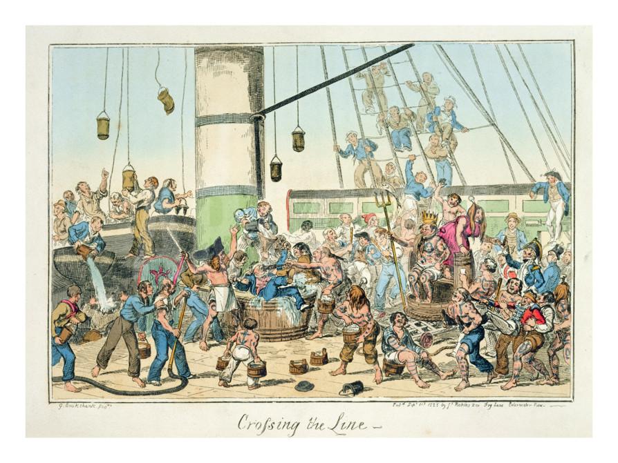 Dan The Navy Man: "Some Shellback Initiation Art"