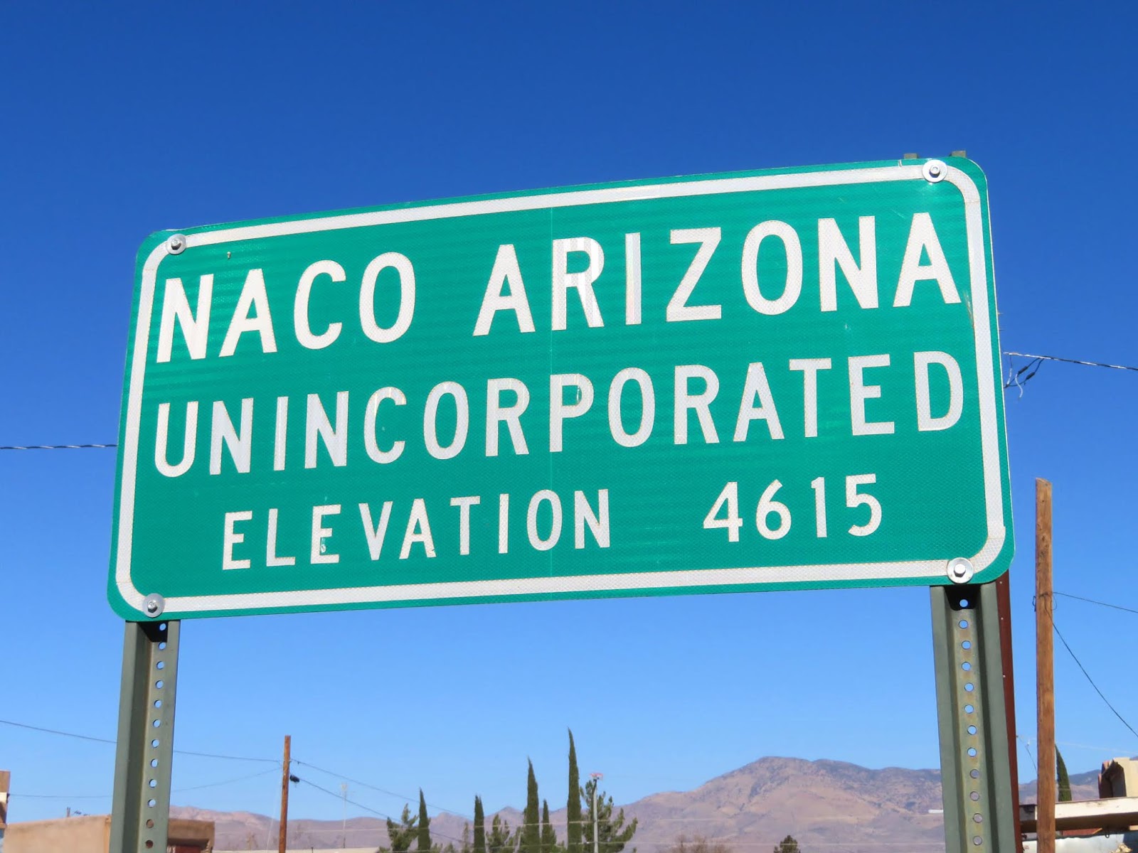 Geographically Yours Welcome: Naco, Arizona
