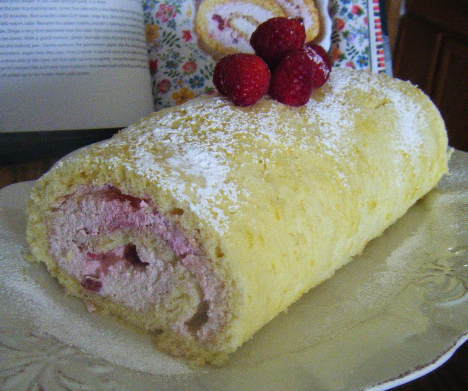 west side baker: Light & Lemony Jelly Roll with Raspberry Cream Filling ...