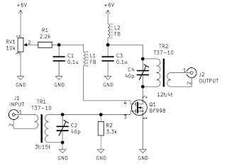 JO4EFC/1 の備忘ブログ: BF998アンプ