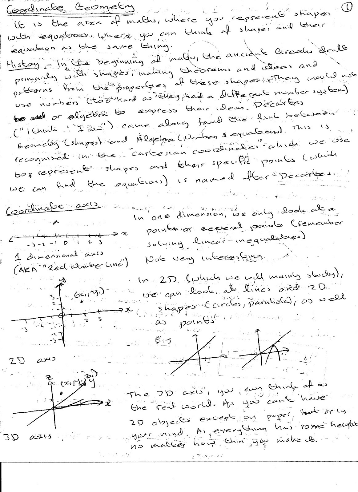 A Level Maths Notes: Coordinate Geometry - Straight Lines and Gradients