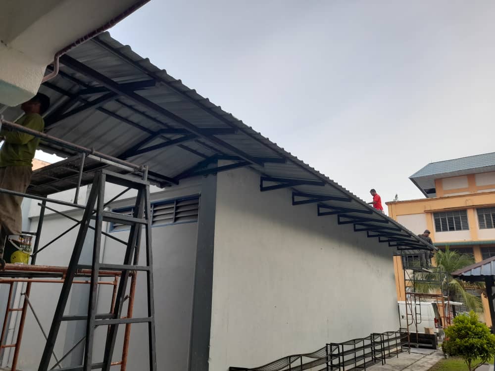 AWNING PAGOLA DAN GRILL : Nilai : Memasang Lantai Platform Besi dan ...