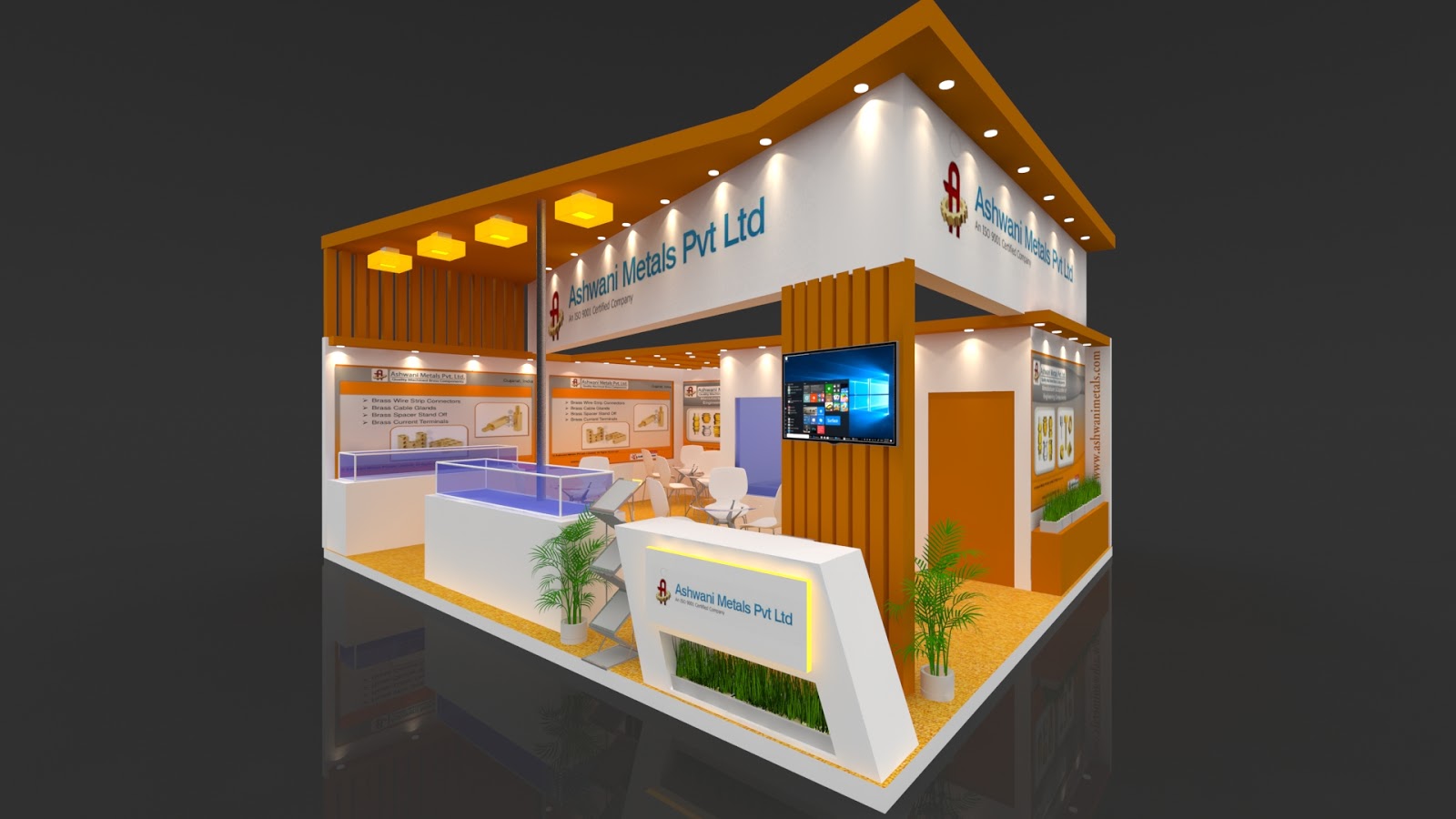 ashwani metals booth design by salman mob.9540542168