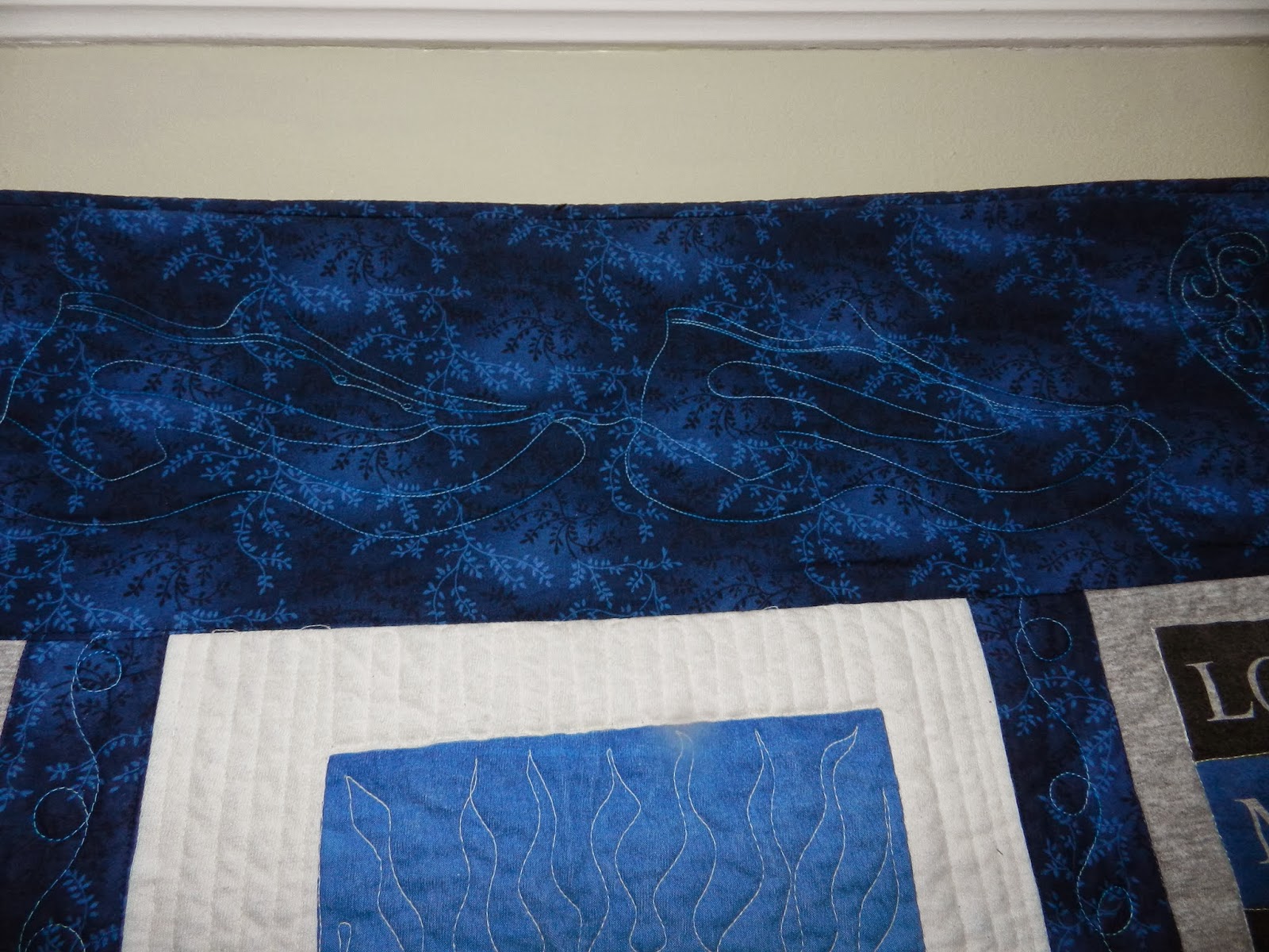 Dinah's Quilts & Embroidery: Running T-Shirt Quilt 2