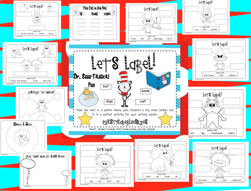 Dr SSS-Tastical Labeling Mats and a Freebie : Blue Skies with Jennifer ...