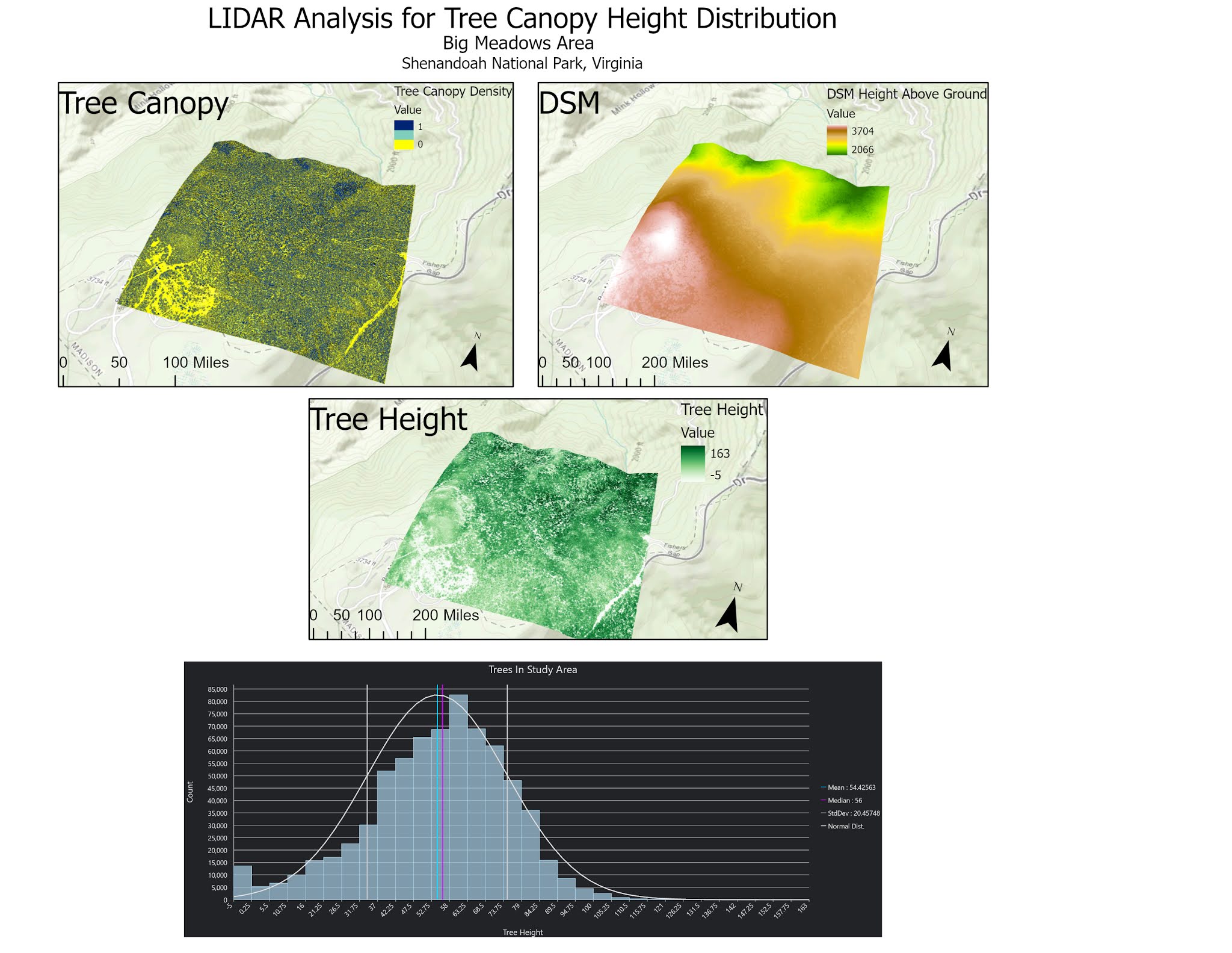 LIDAR: Calculating Tree Canopy Distribution