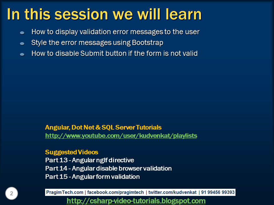 Sql server, .net and c# video tutorial: Displaying angular form ... Sql server, .net and c# video tutorial: Displaying angular form ...