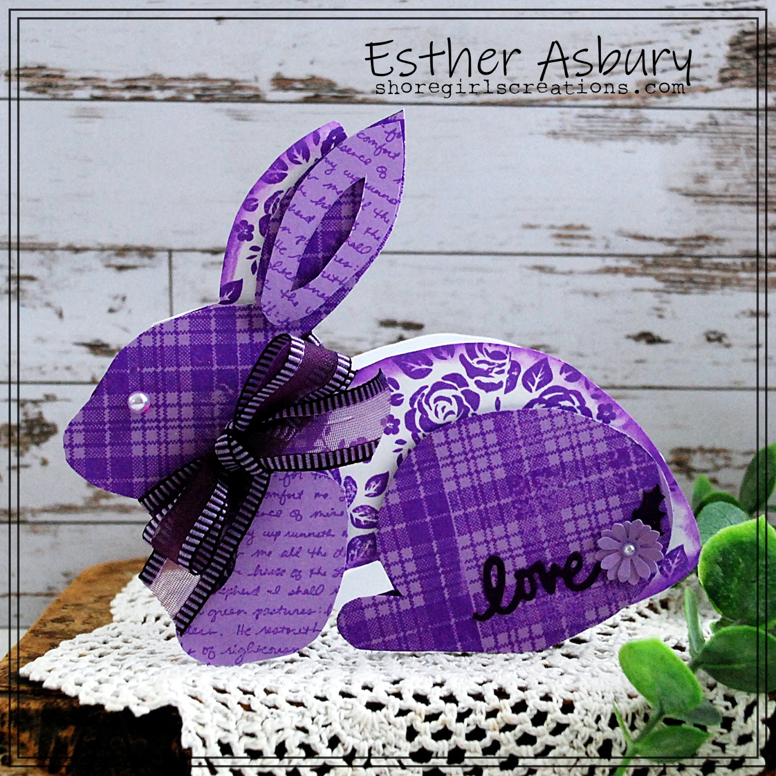 Shoregirl's Creations: Bunny Shape Card