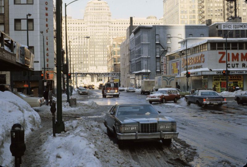 24 Amazing Color Photos Capture Chicago's Street Scenes During the ...