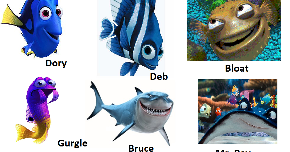 Movie News and Information: Finding Nemo Characters