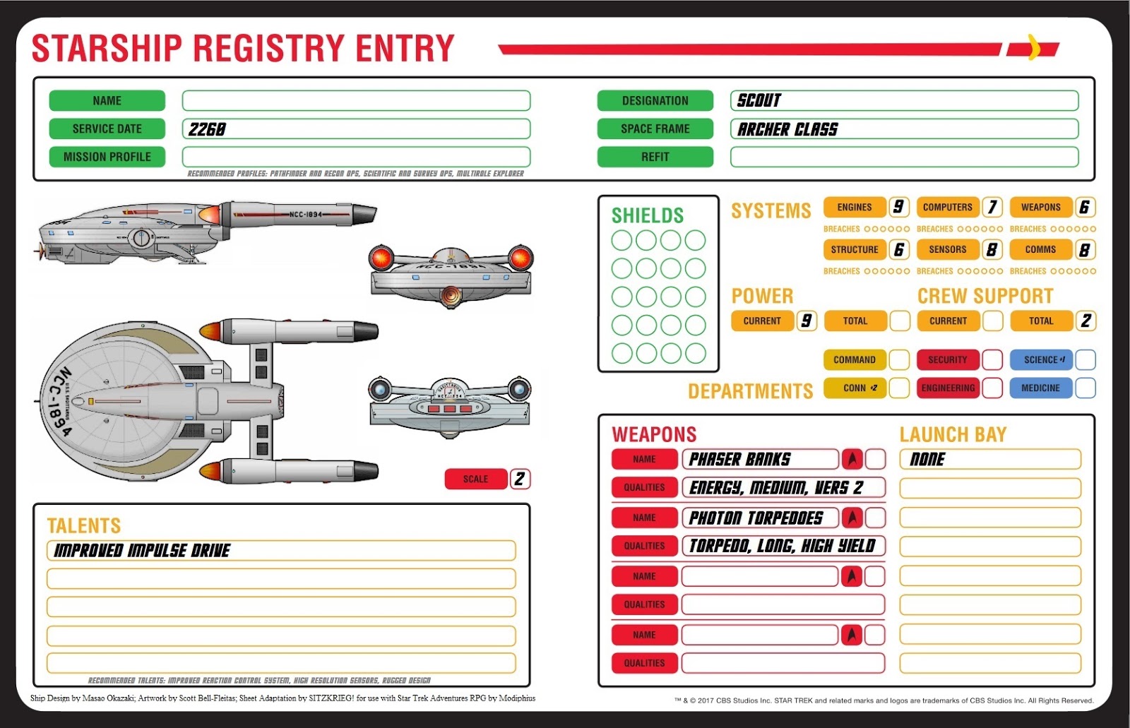 SITZKRIEG! Hobby Blog: Archer Class Scout Framework for STA