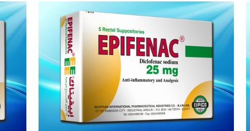 دليل الأدوية المصري: EPIFENAC SUPPOSITORIES تحاميل ابيفيناك