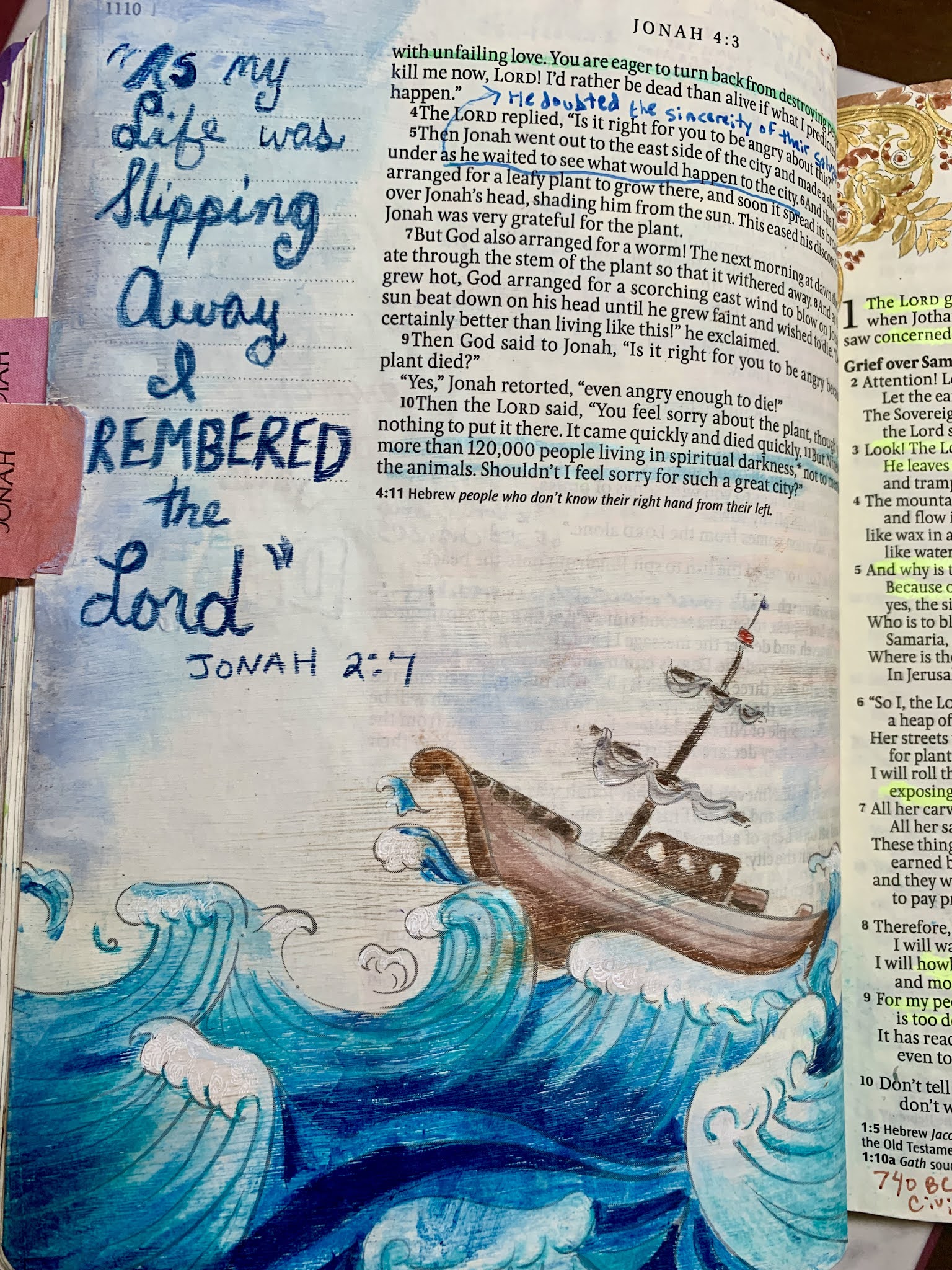 Amy's Creative Pursuits: May Bible Journaling Pages: Jonah to Zechariah