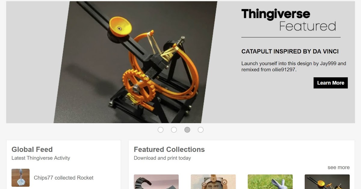 Proyecto REDRobot: THINGIVERSE: MODELOS 3D PARA COMPARTIR E IMPRIMIR ...