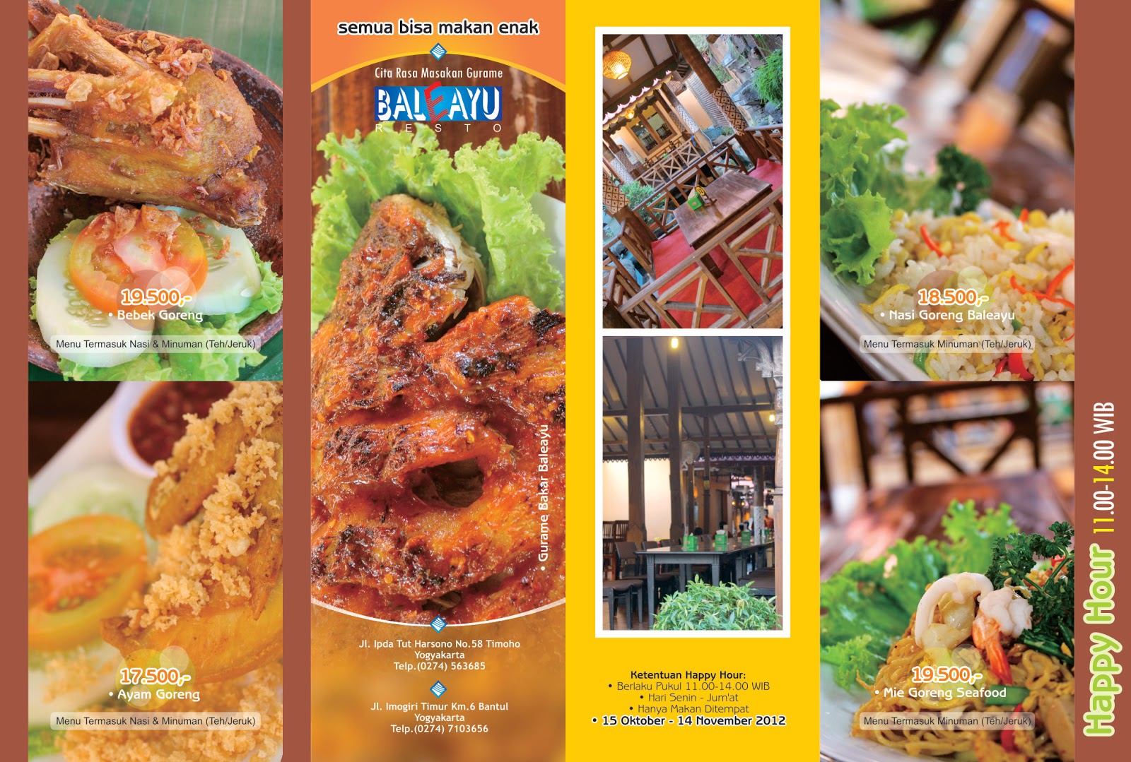 BALE AYU RESTO YOGYAKARTA: Oktober 2012