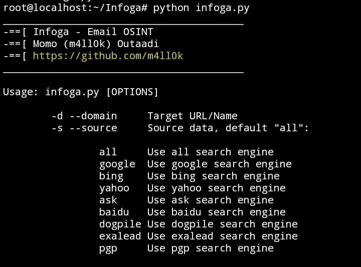OSINT : Gathering Information About Emails With Infoga
