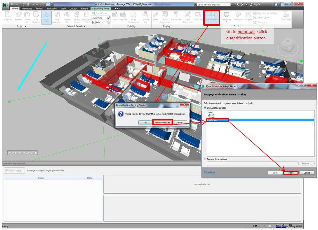 Tortilla Revit + ASX trading journal: Part 9 - Naviswork - Quantification