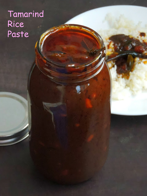Priya's Versatile Recipes: Pulikachal/Tamarind Rice Paste/Puliyodharai ...