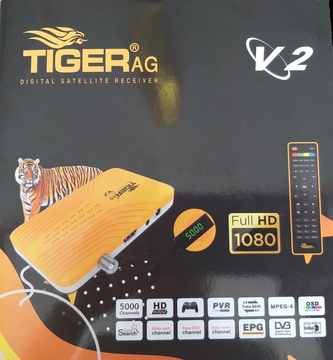 رسيفر تايجر tiger AG full HD سعر الرسيفر 350 جنية | سوق الدش